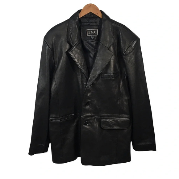 EMC | Jackets & Coats | B3 Mens Emc Trendy 0 Genuine Leather Jacket Xl ...